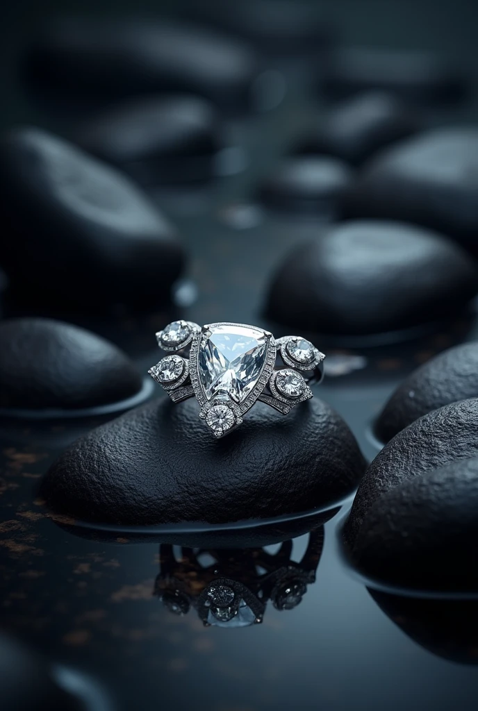High definition photo of 8k closa up, brilliantly milled diamonds ...