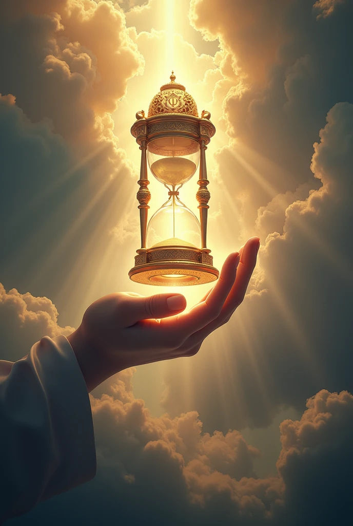 A luminous clock or hourglass : symbolizing God's control over time ...