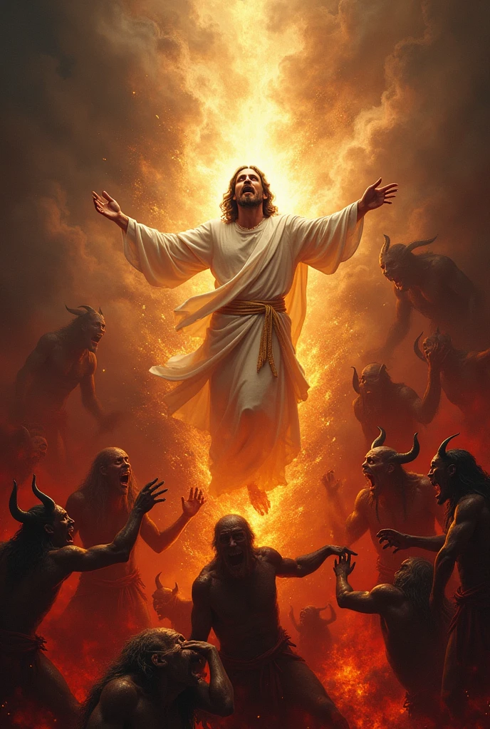 "A dramatic and vivid depiction of Jesus Christ descending into hell to ...