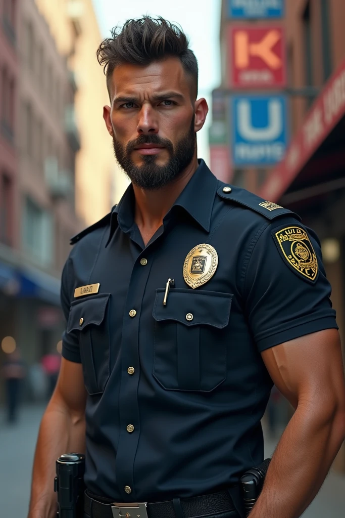 A hot,handsome,cute male police officer who's in his early thirties and ...