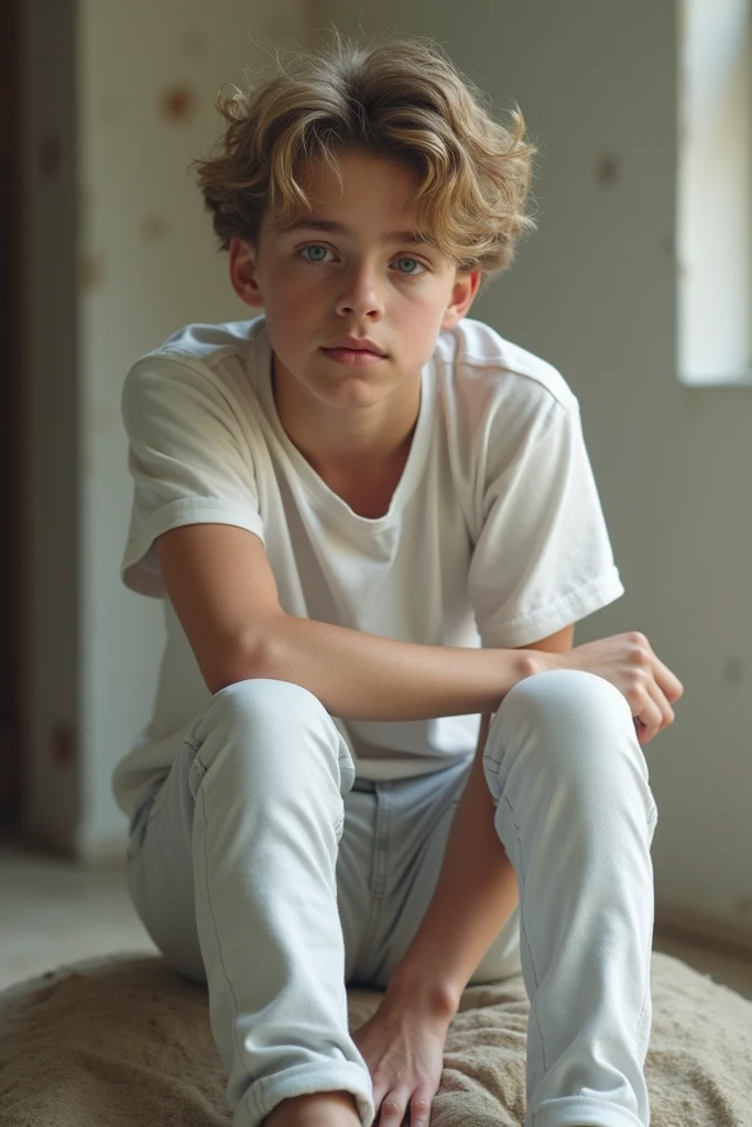 Handsome man, teenager, White, Hair, eyes, nose, boca, ears - SeaArt AI