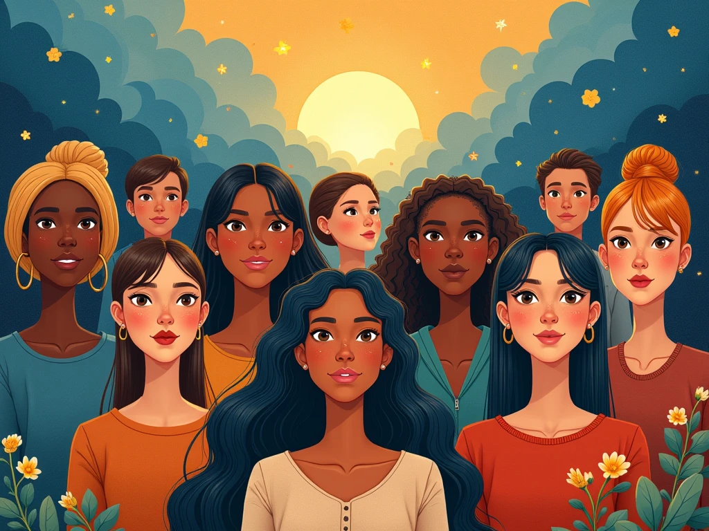 A picture book of human beings who have hope for the future - SeaArt AI