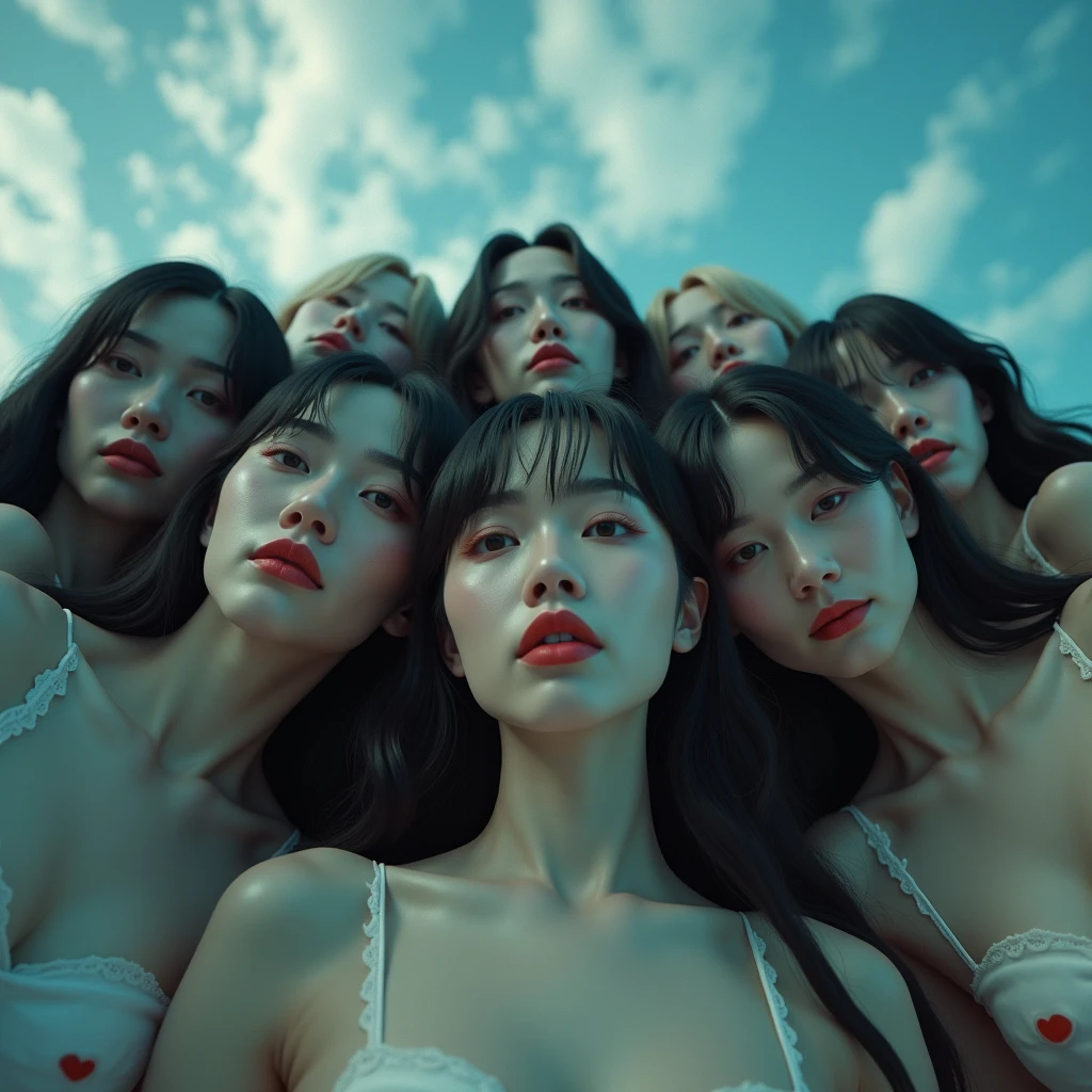 Real Live-Action, (XLabs F.1 Realism LoRA V1), 8K HDR Group photo ...