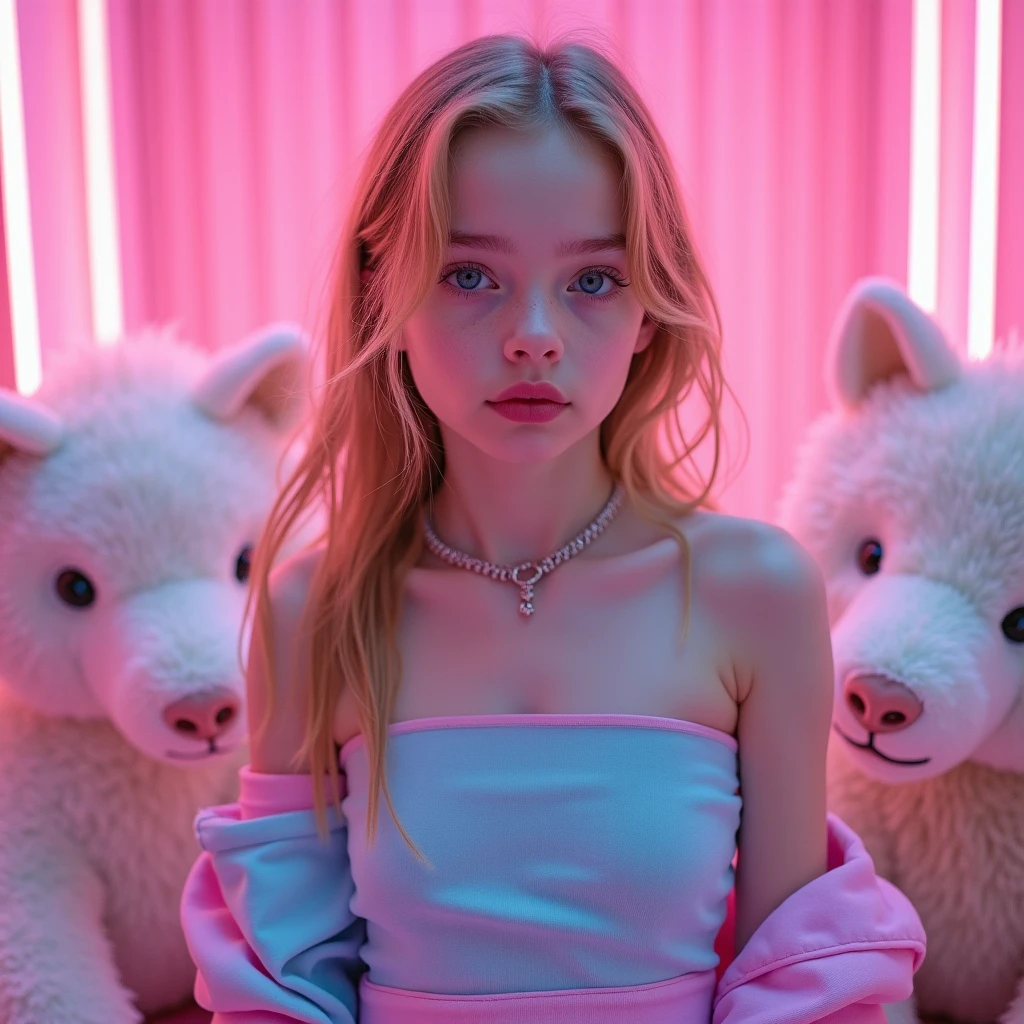 Photography of a girl, mix (Sadie Sink:0.8) and (Chloe Grace Moretz ...