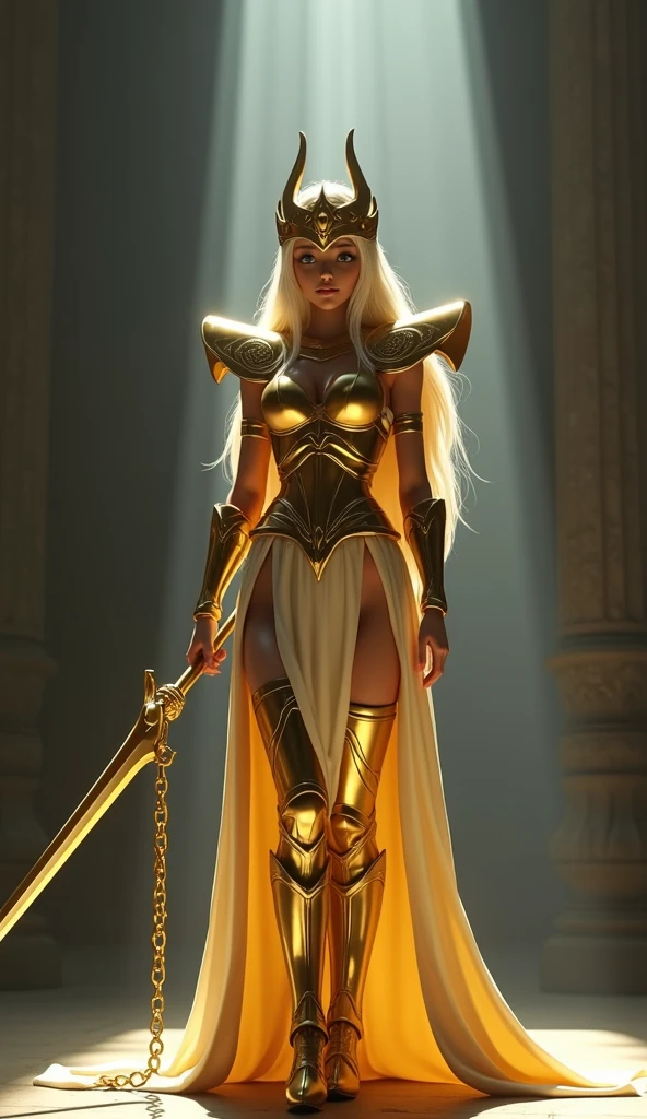 Create a 3D animated cartoon character similar to the film Saint Seiya ...