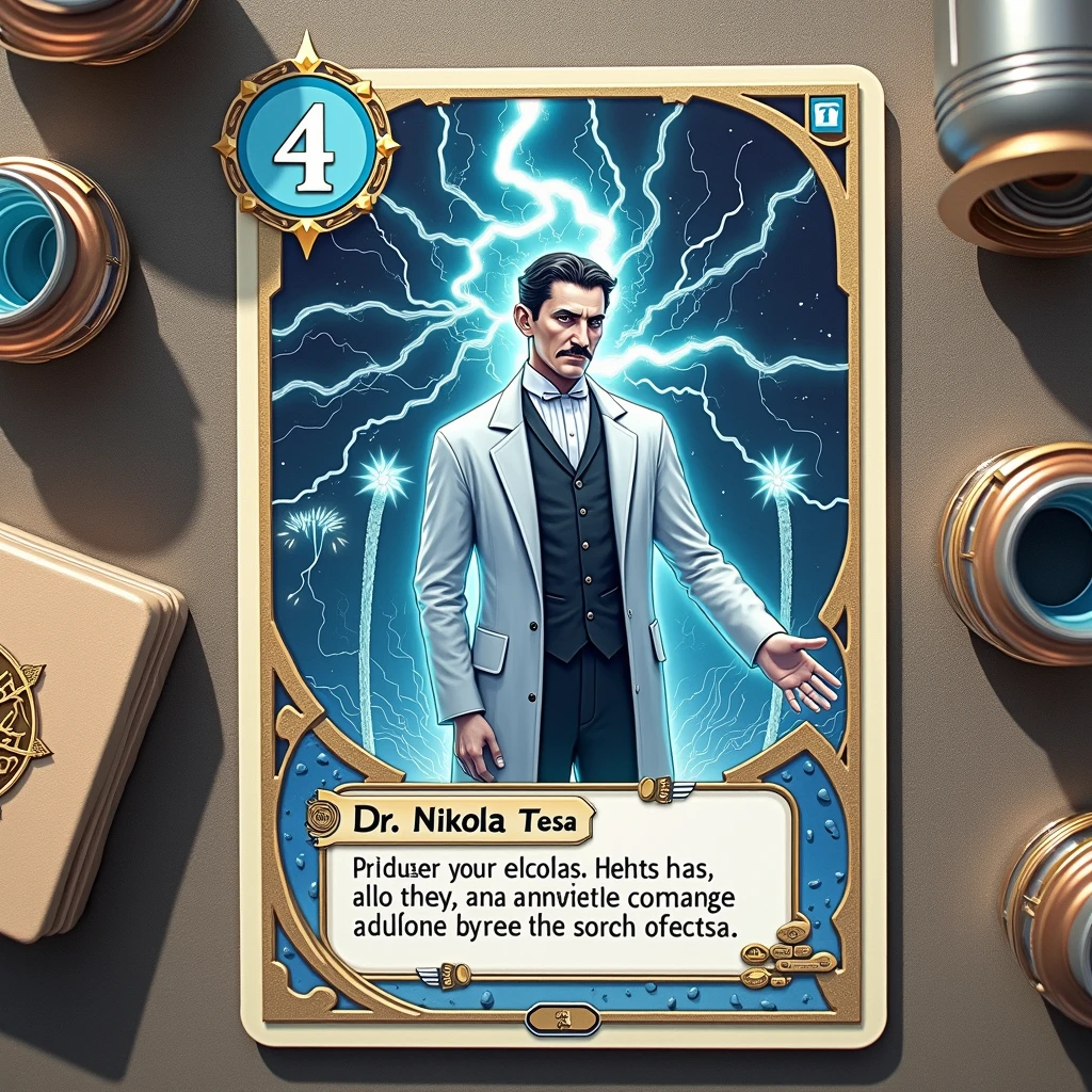 Name : dr. Nikola Tesla Card Type : Effect Atribute : Light Rarity ...