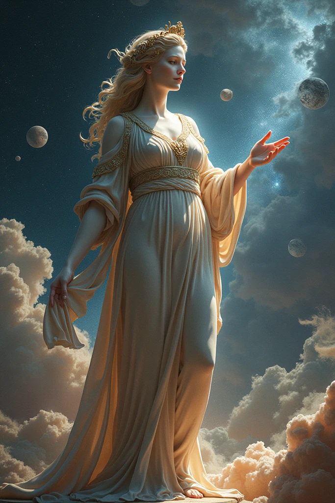 In the universe ancient greek goddess creating the universe and the ...