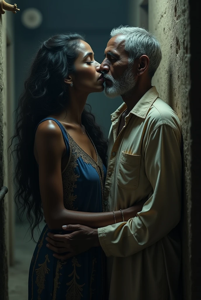 Indian drown skin goddess holding Trident in her hand come to console ...