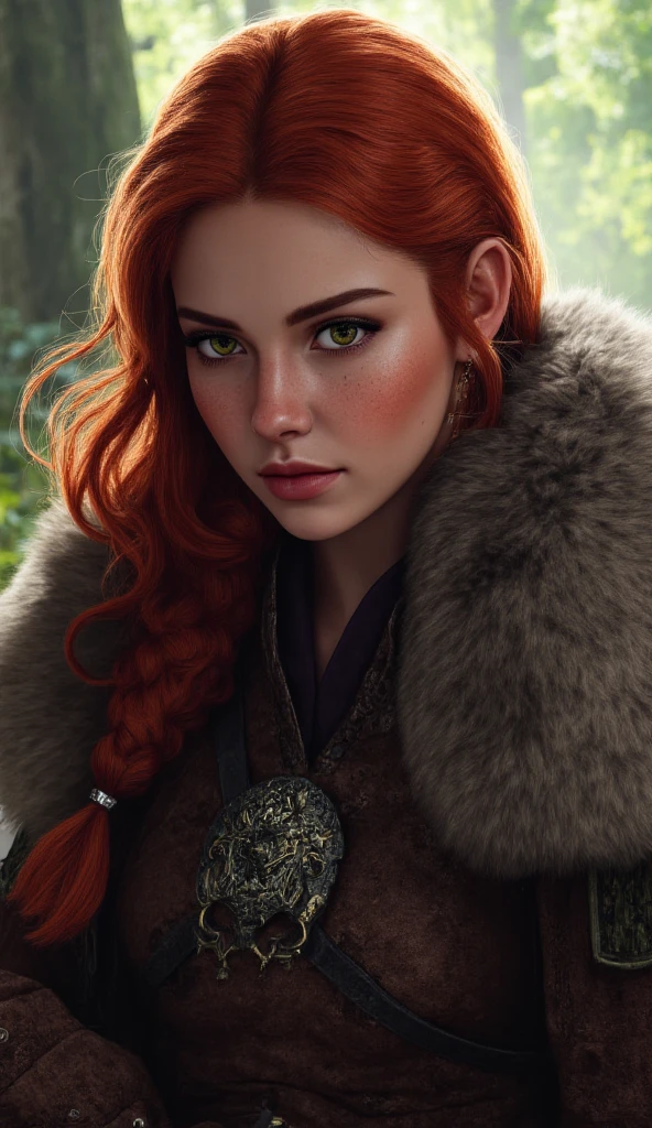 Portrait, highly detailed, fantasy character, female, viking - SeaArt AI