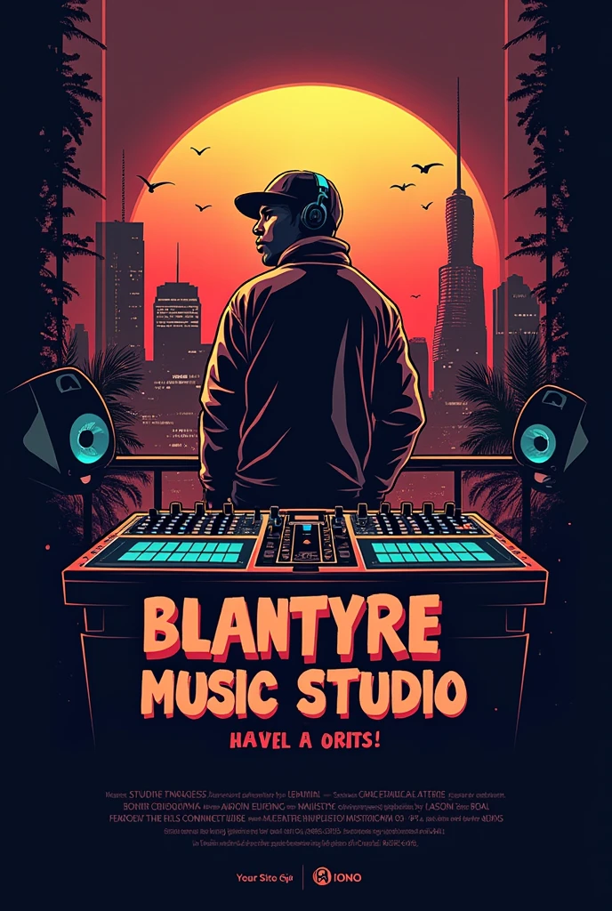 Graphic design for my new music studio, located in blantyre,manase ...