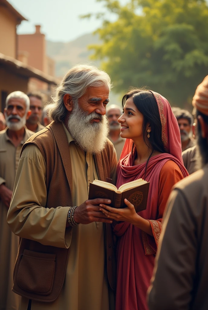 Baba Abid's Pride :** " A close-up view, where Baba Abid and Ghazla ...