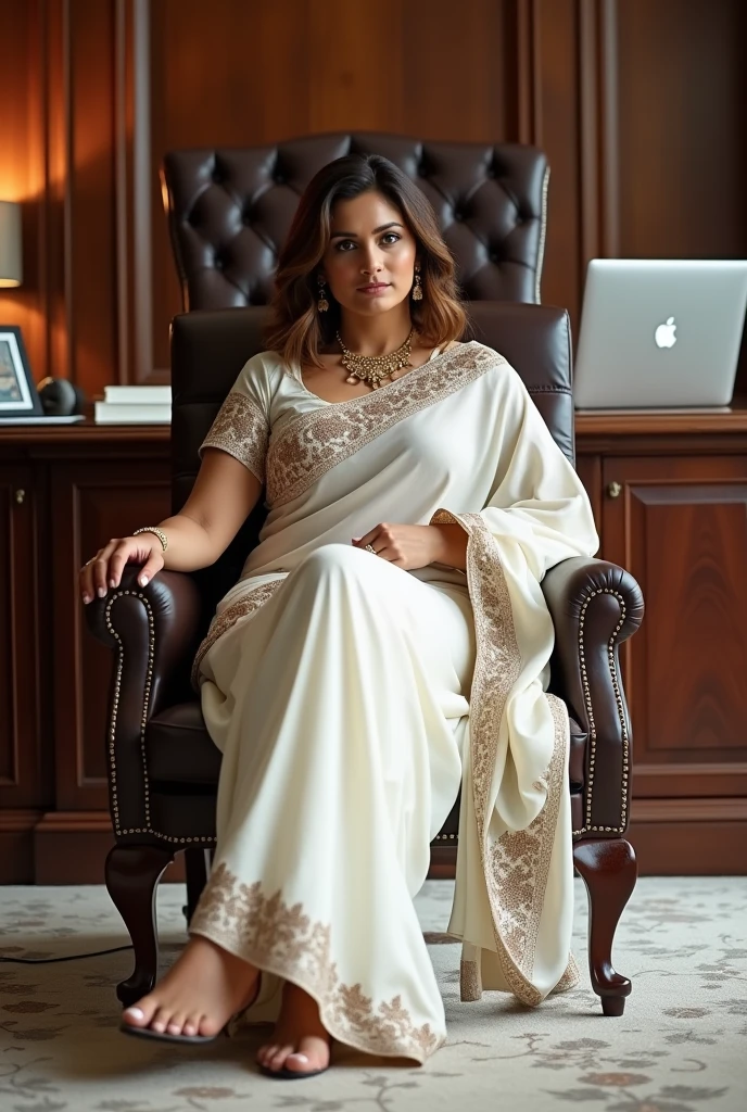 Indian aunty plus size fair skin, hour glass figure, big sidesite ...