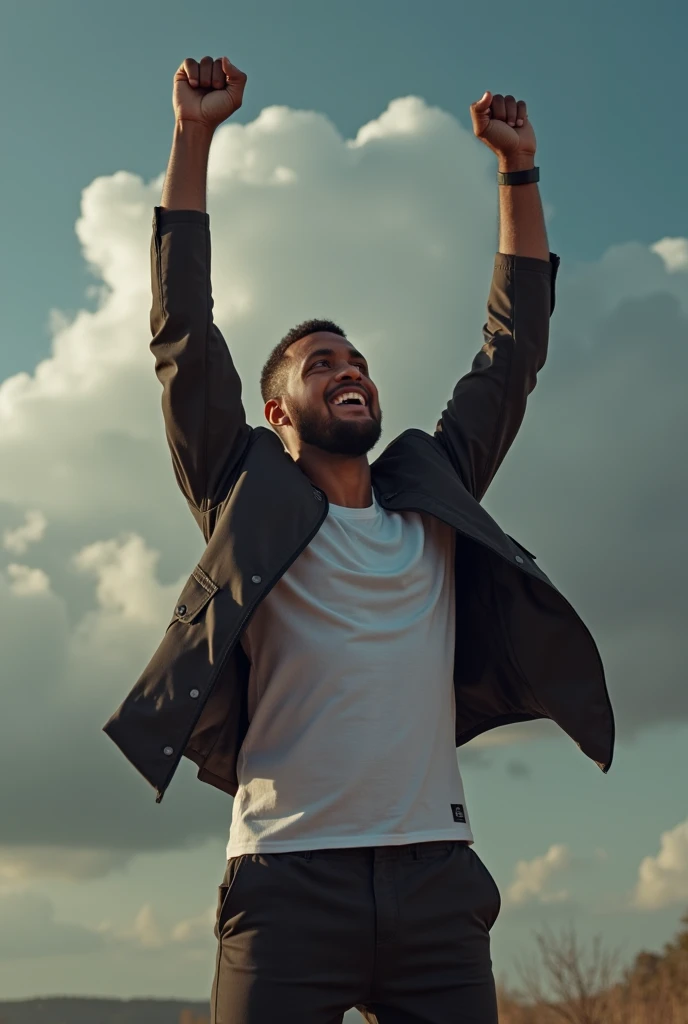 Motivational man with strong energy - SeaArt AI