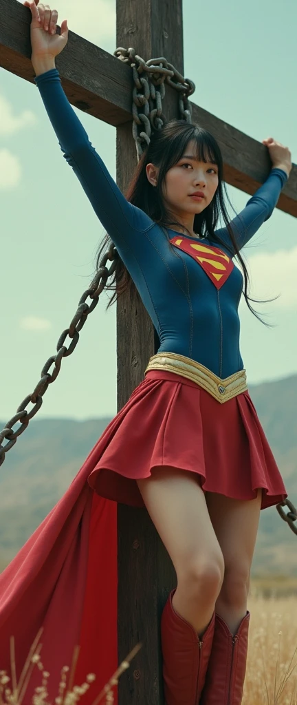 The 、Cute Japanese、 glamorous、supergirl 。覚悟を決めた One leg raised - SeaArt AI