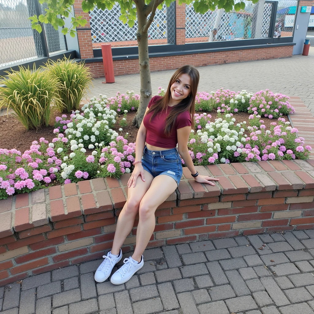 Sexy ginormous muscle mommy dense arms swelling and flexing in long ...