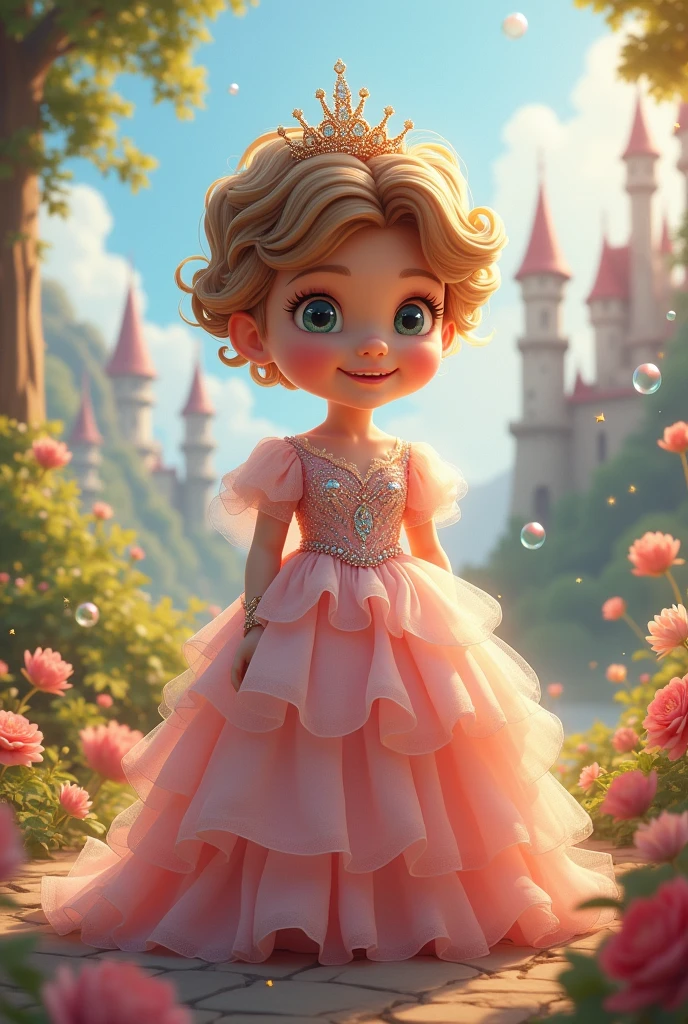 Young boy dressed as a princess - SeaArt AI
