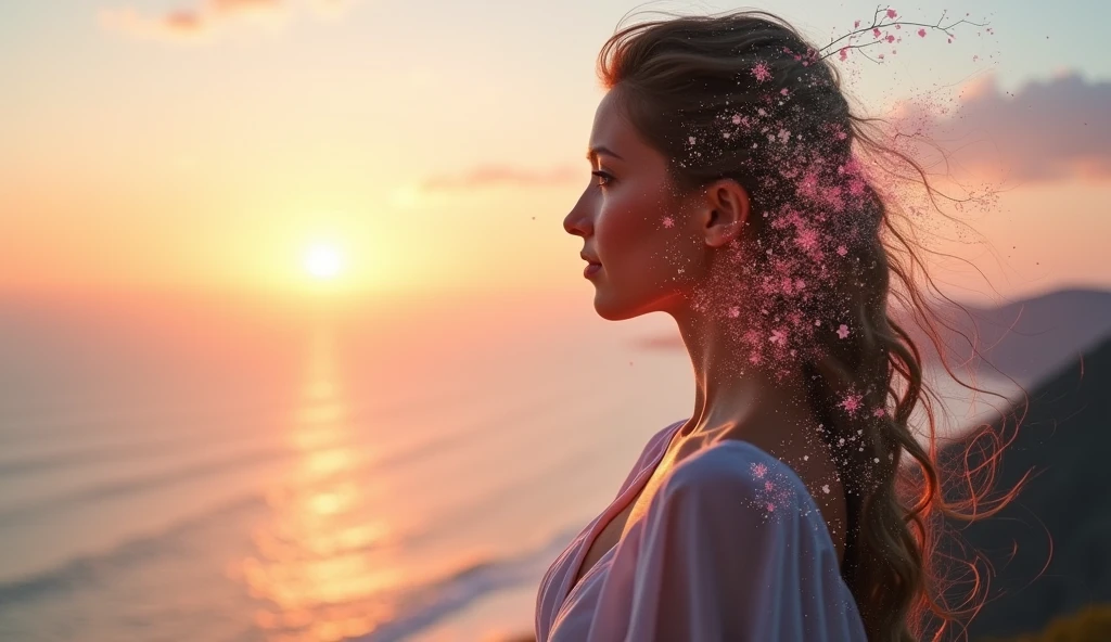 High quality, 8K Ultra HD, A beautiful double exposure that combines an ...