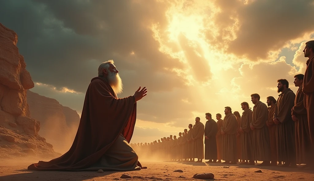 "A powerful scene depicting the prophet Malachi, the last prophet of ...