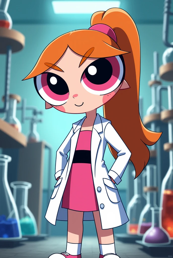 Blossom from powerpuff girls cientist - SeaArt AI
