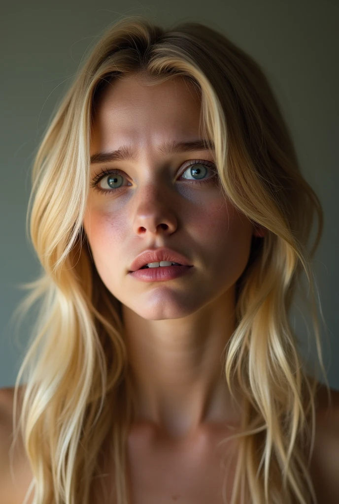 Hot Blonde Girl Teen In The Middle Of A Head Shave Crying Seaart Ai