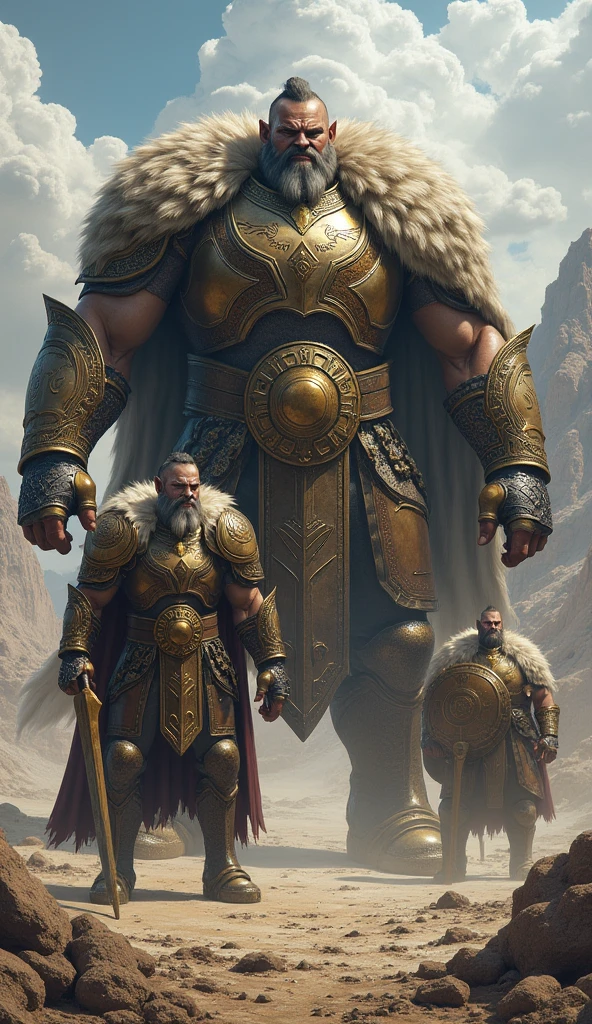 Three imposing human giants , with different characteristics each ...