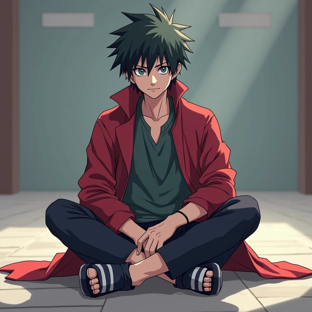 An anime-style man from Attack on Titan , similar to Eren Yager - SeaArt AI