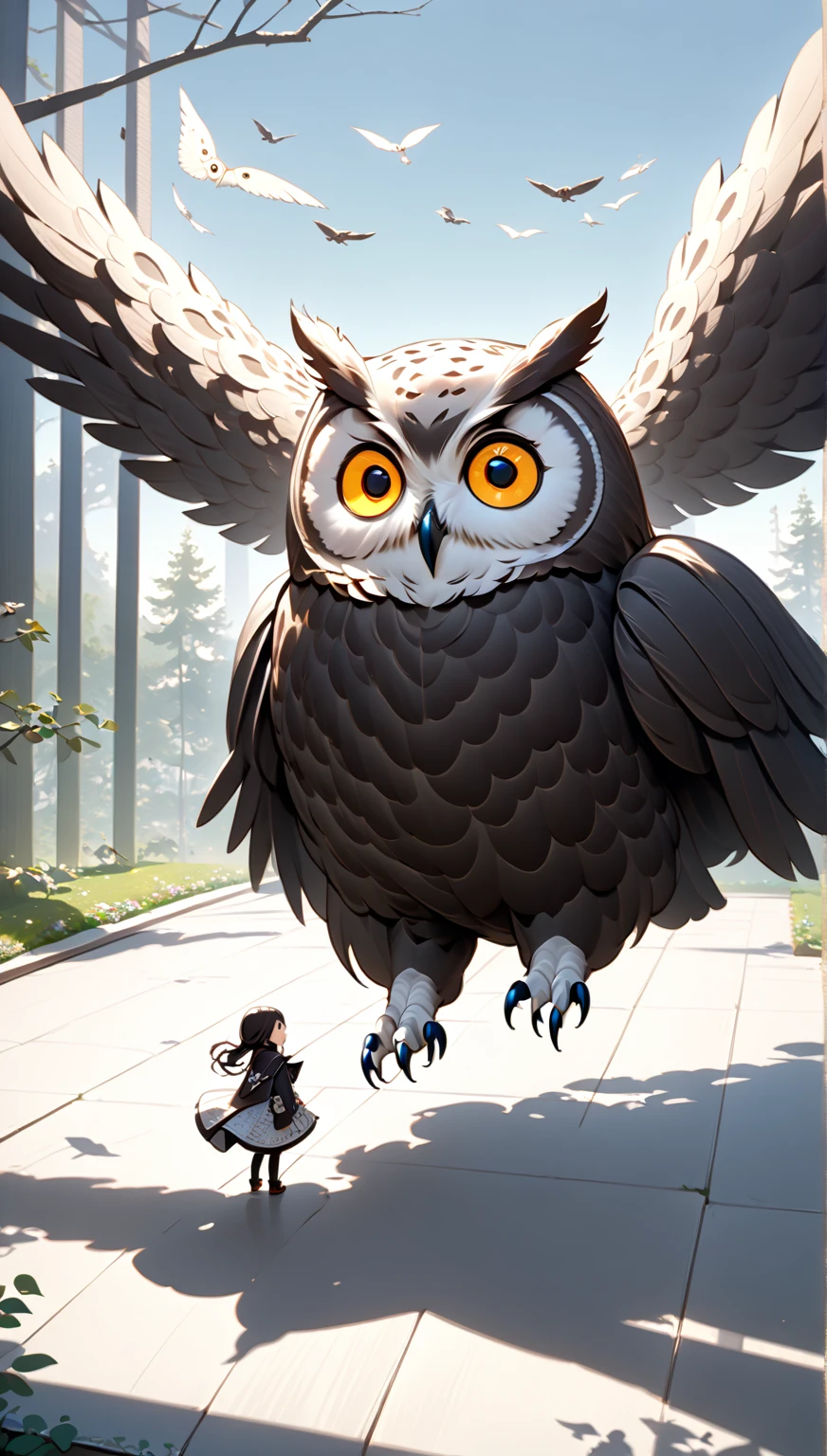 masterpieces during breakfast ，（Shadow of a Flying Owl : Shadow of an ...