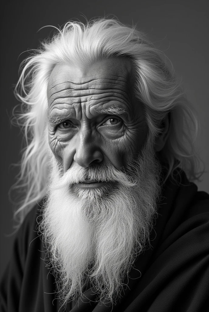 This is a picture of an elderly man with clear details showing his ...