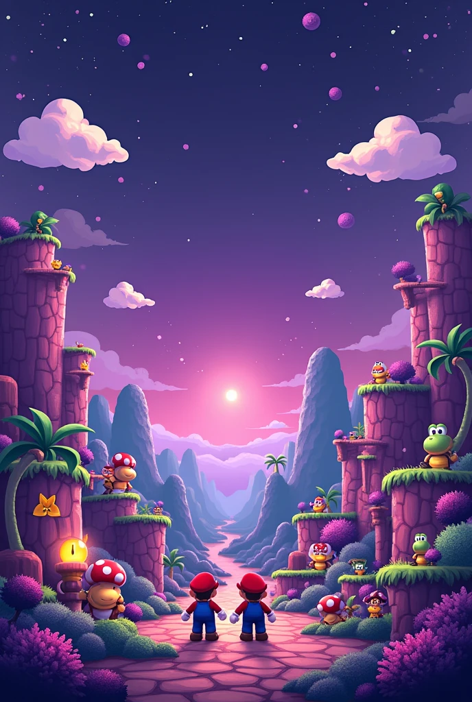 Create a purple background image inspired by and inspired by the world ...