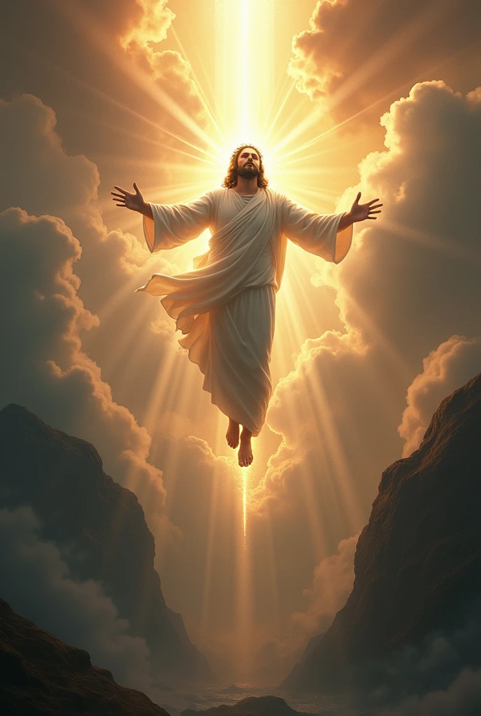 Biblical apocalypse, Jesus arriving so that everyone can see them ...