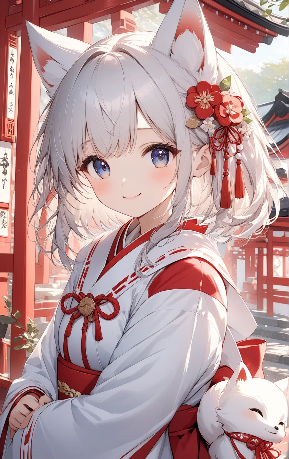 masterpiece :1.2， top quality， high definition ，8k，Inari Shrine - SeaArt AI