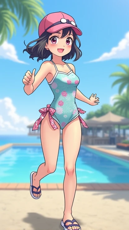 Cute In a swimsuit - SeaArt AI