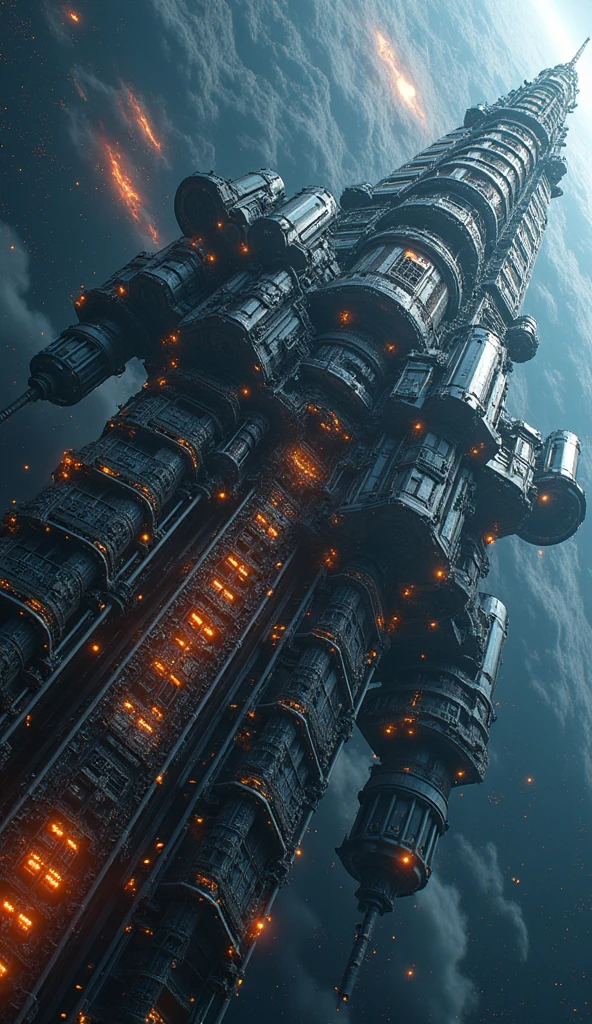 Huge structure\(space base,space station.3d,realistic,huge, gigantic ...