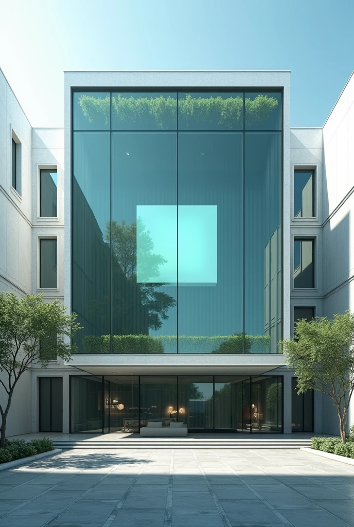 and there is also a square translucent box object {x}。 stylish building ...
