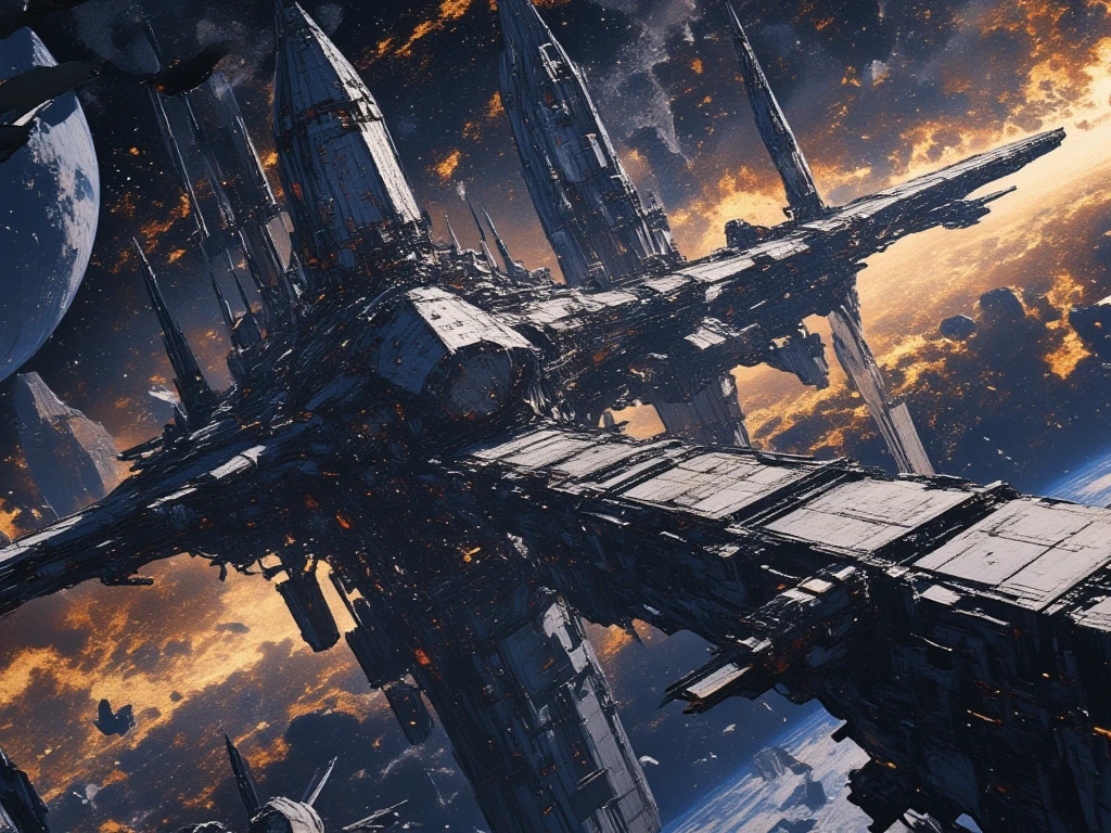 Huge structure\(space base,space station.3d,realistic,huge, gigantic ...