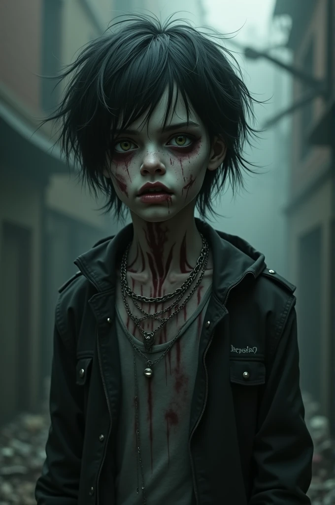 Zombie boy emo - SeaArt AI