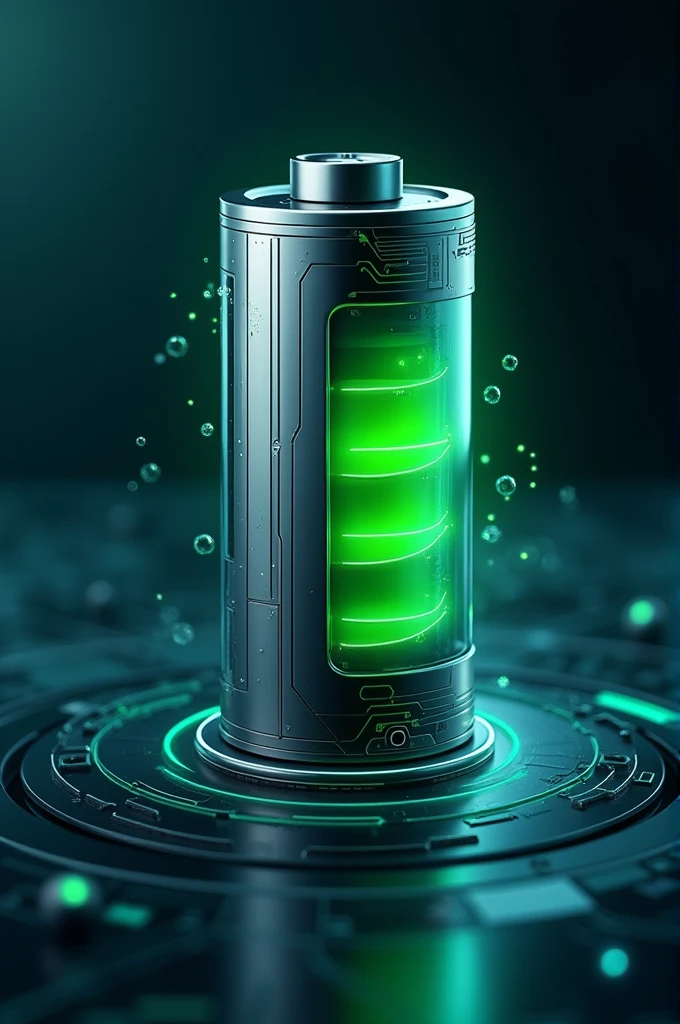 Here is a very detailed description to create the image of the battery ...