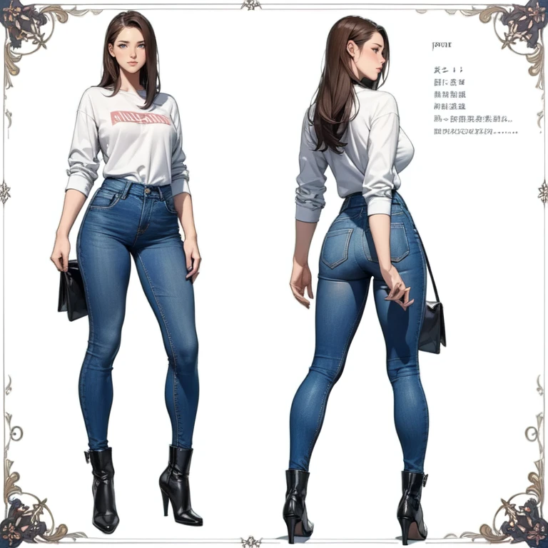 Detailed Character List , Front view, side view, Oblique view - SeaArt AI