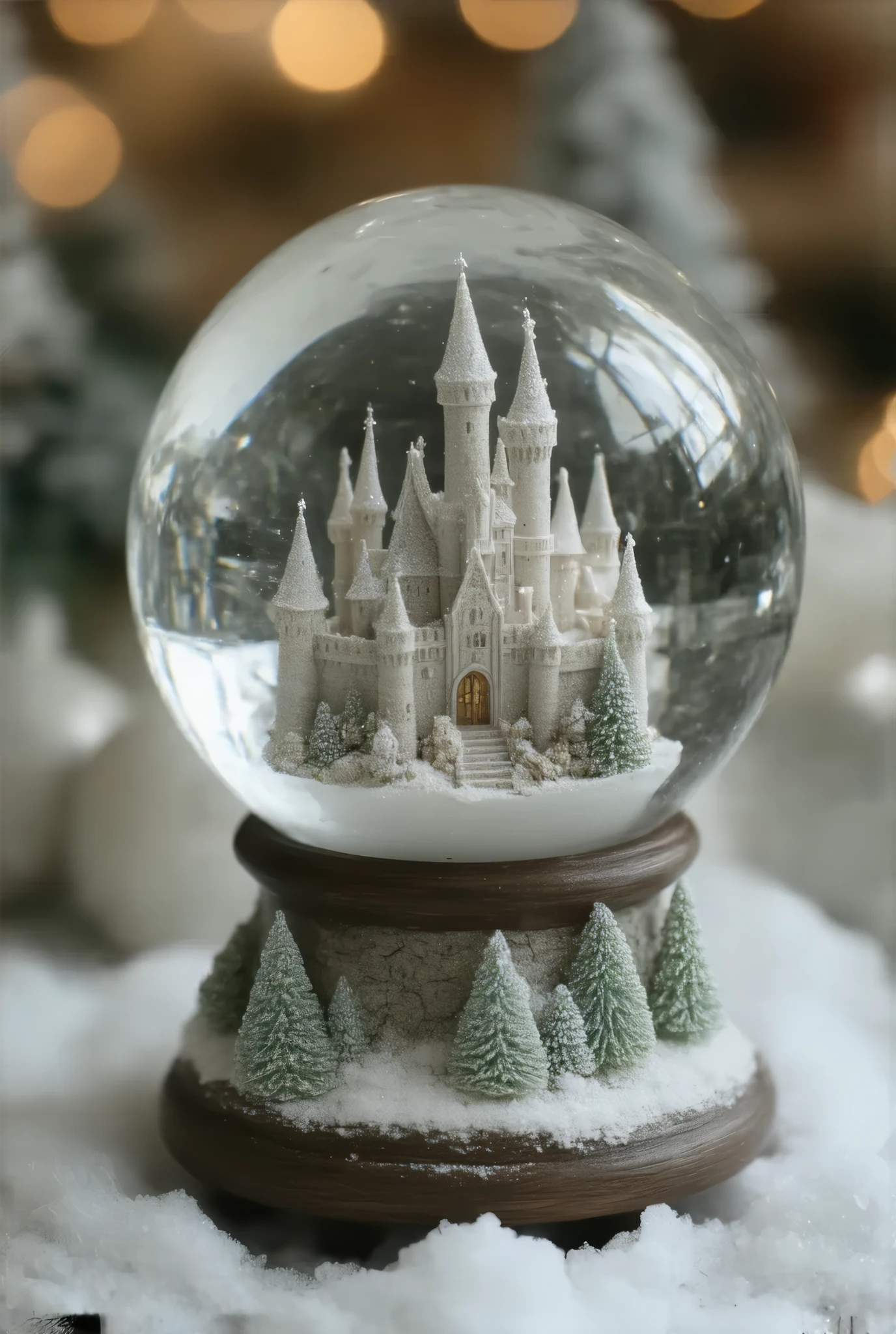 Professional product photography of an Christmas ice crystal ball ...