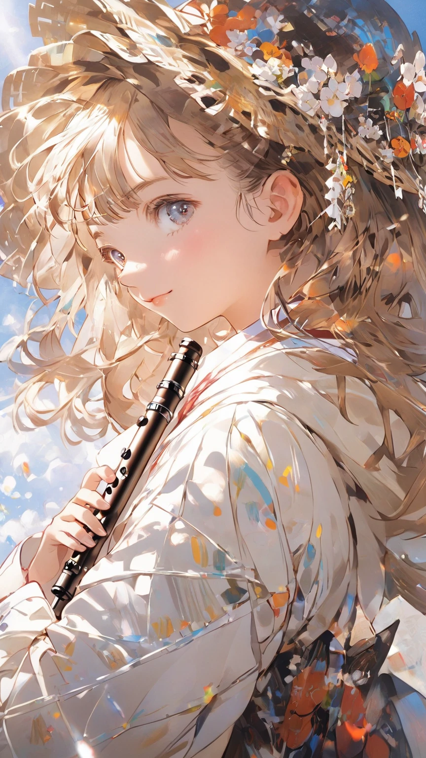 Girl playing the recorder - SeaArt AI