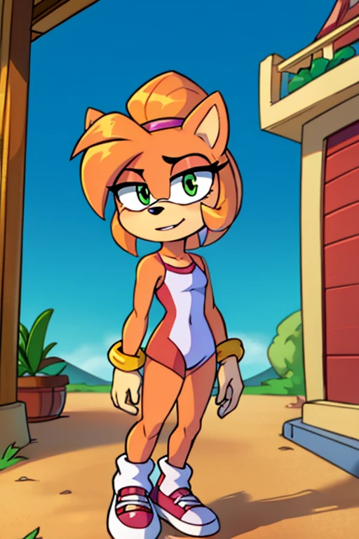 Female furry fusion sara rabbit amy rose Gwen Tennyson and coco bandicoot tiny t - SeaArt AI