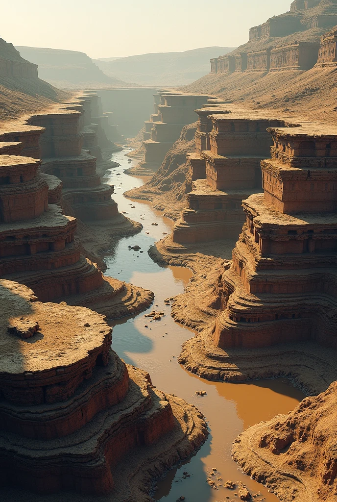 Sedimentary rock deposition image - SeaArt AI