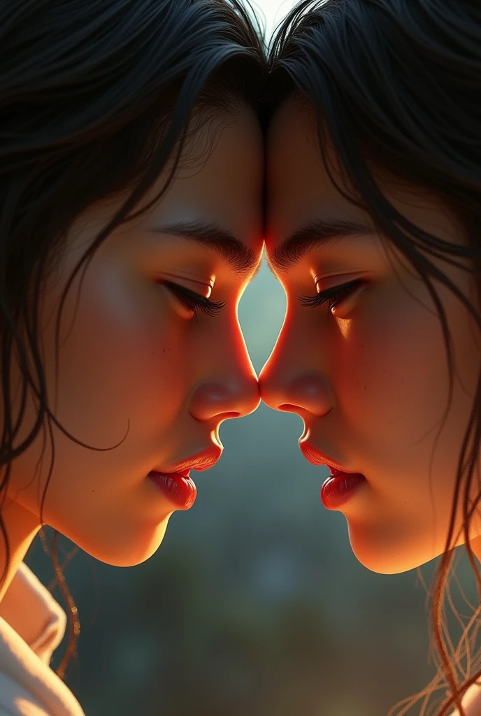 Draw a picture of a man and a woman squinting - SeaArt AI