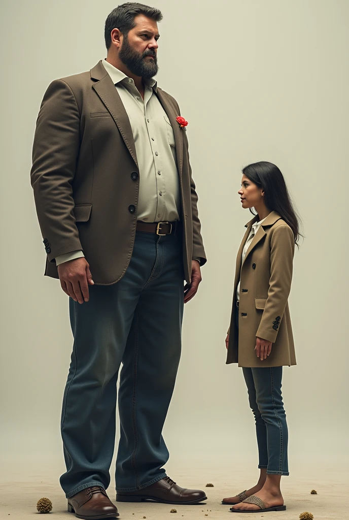 It generates a very tall man next to a short woman with a big ...