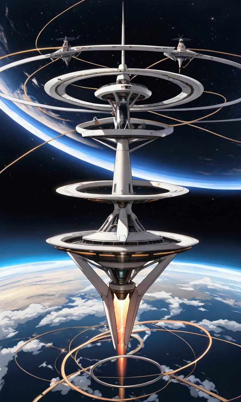 Space Station, ((masterpiece, Best Quality, 4K, high resolution - SeaArt AI