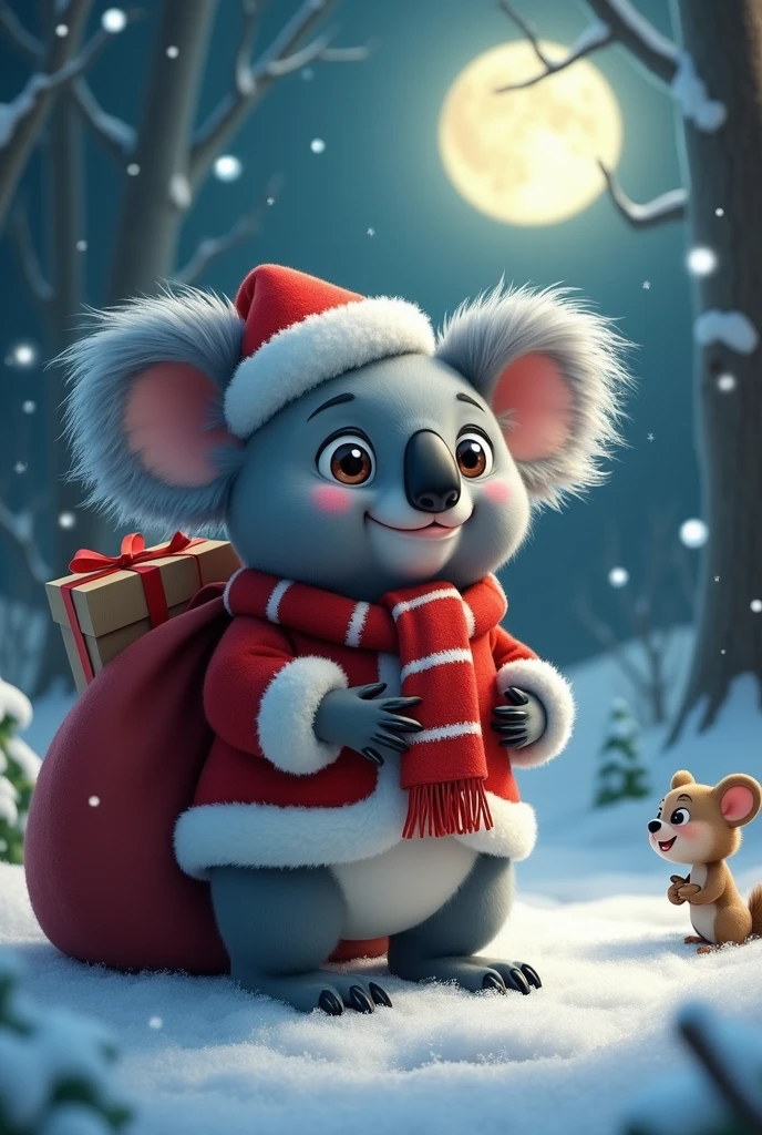 Koala's eyes lit up with joy. "Of course, Santa! I’ll make sure every ...