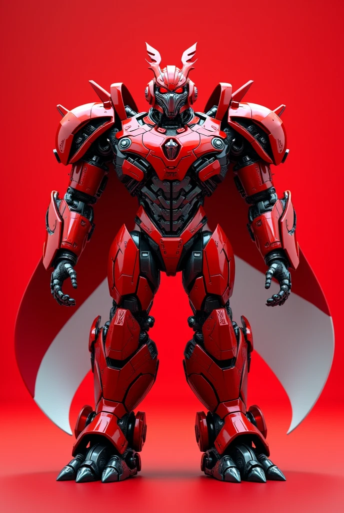 of the best quality, A futuristic and sophisticated red cool robot in ...