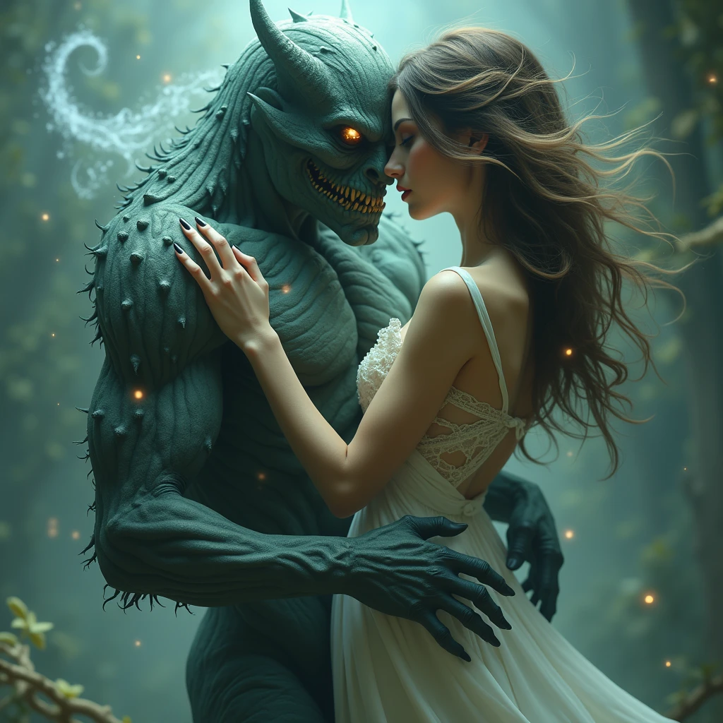 A Beautiful Girl With Sex In Monster Seaart Ai