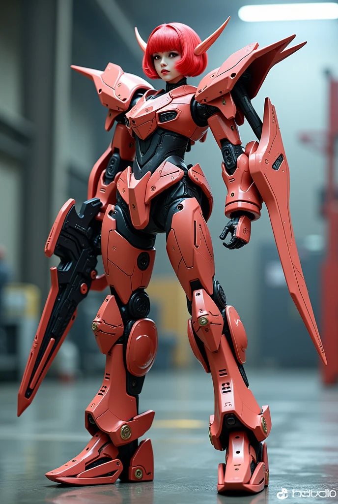 A new Gundam design themed around Kana Arima, The equipment and head ...