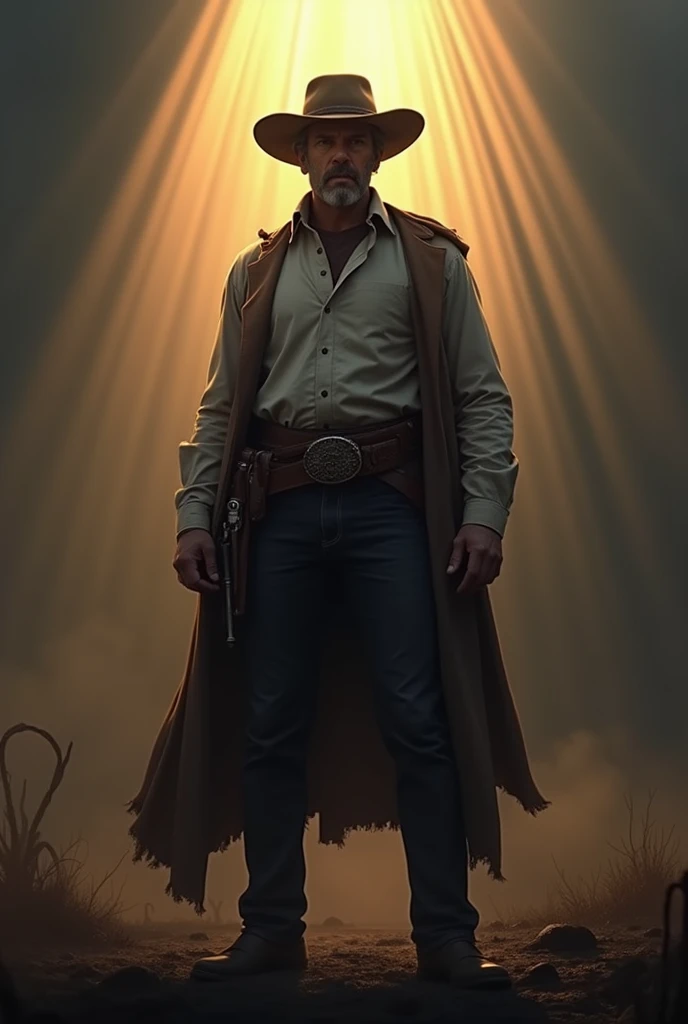Dark Command, with ray background. 'Western main character sheriff ...